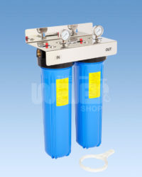 Big Blue/High Flow Twin 20" with Cover - The Water Shop - Water Filter