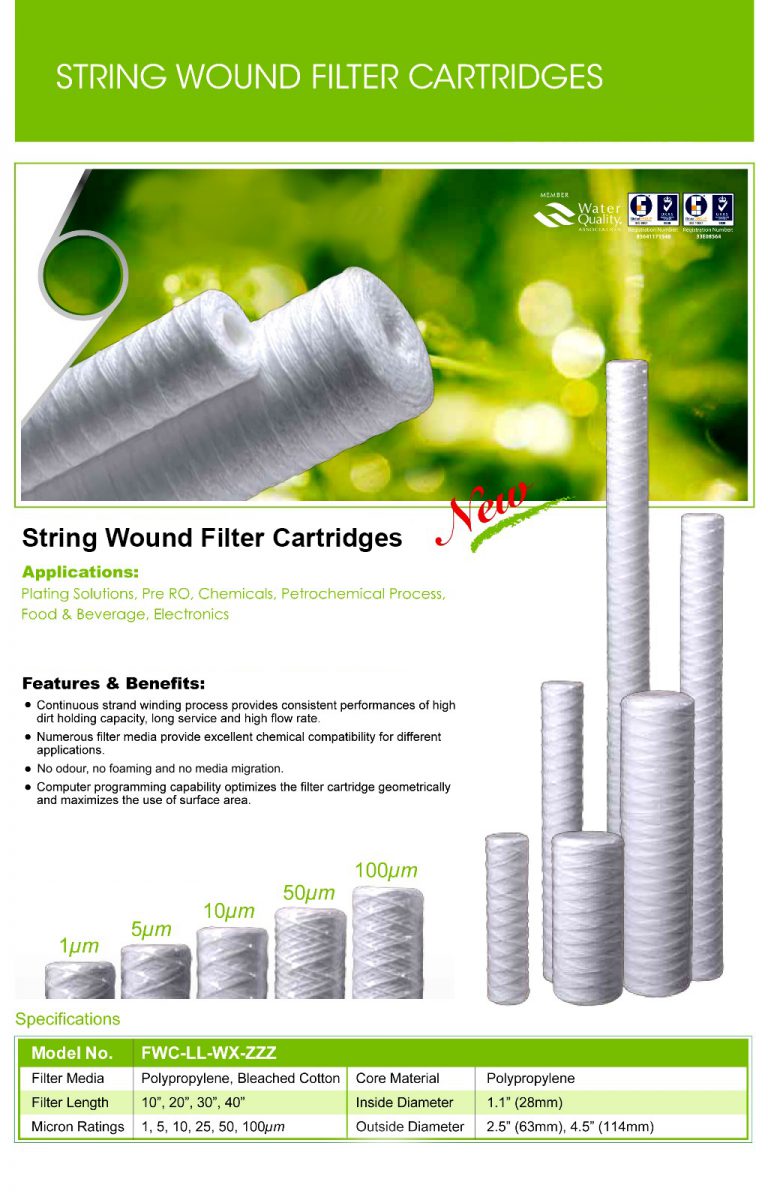 Our New Stringwound Sediment Water Filter - The Water Shop - Filters