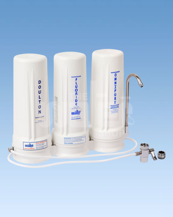 Fluoride Triple Countertop w/ CTO Max® - The Water Shop - Genuine Doulton
